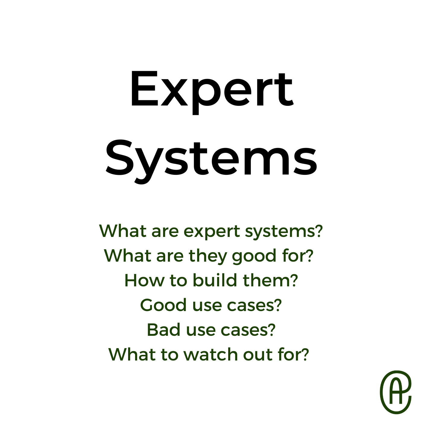 Expert System (in law and beyond)